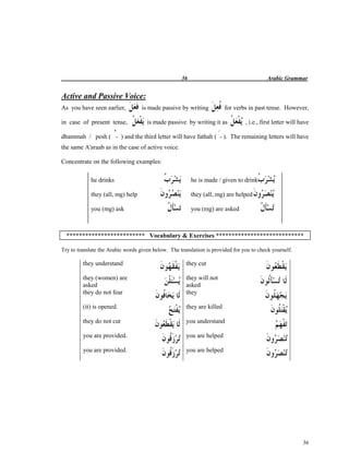Simple arabic grammer | PDF