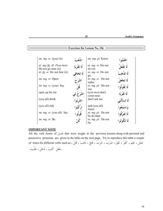 Simple arabic grammer | PDF