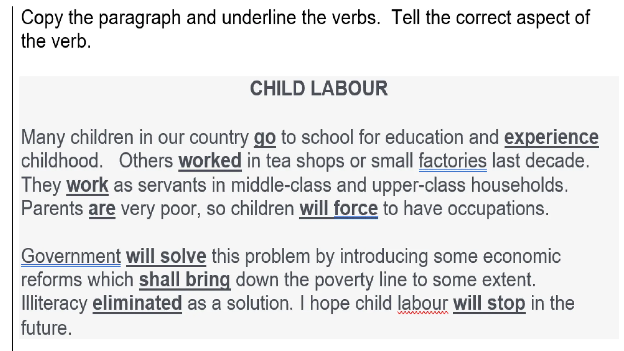 simple aspect of the Verb, powerpoint presentation | PPTX