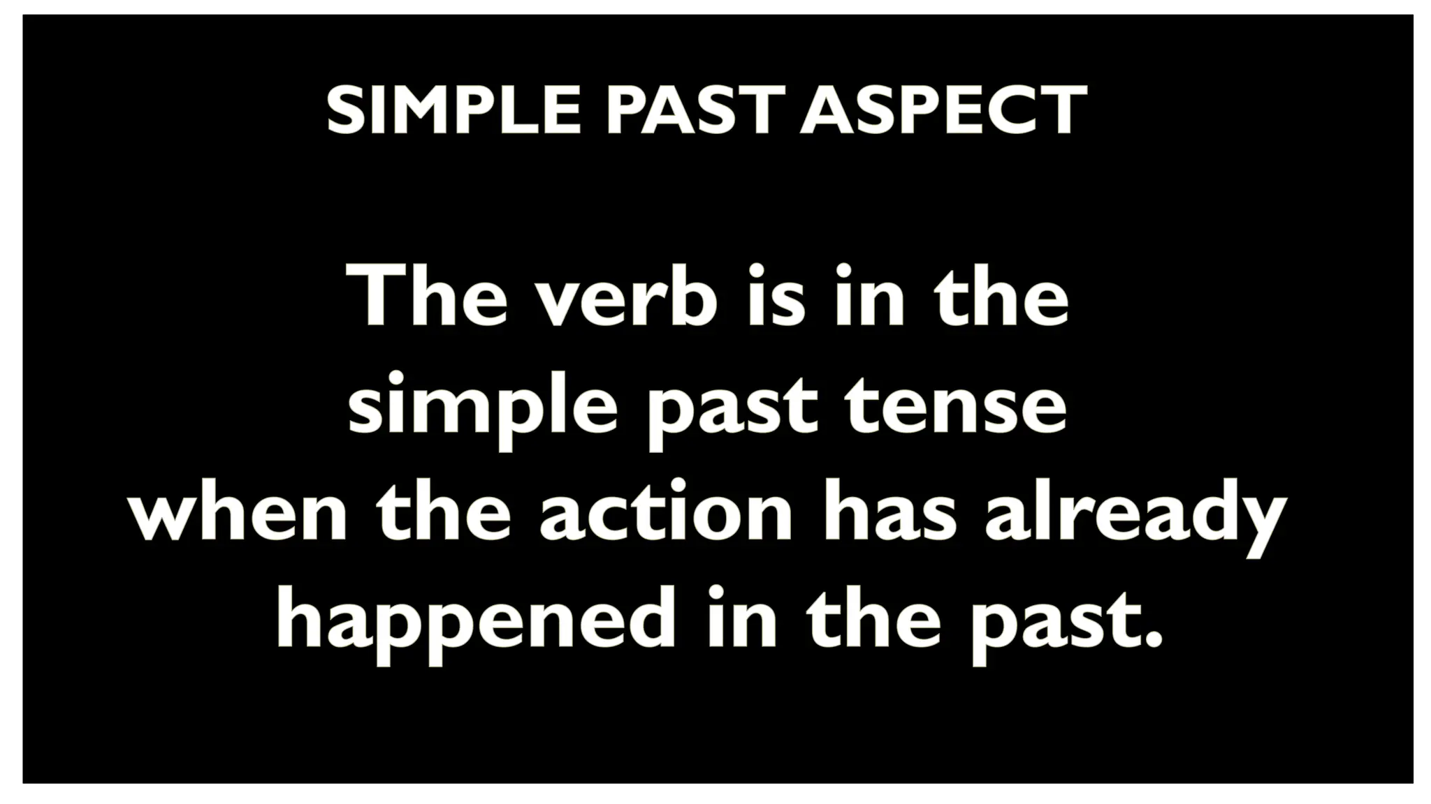 simple aspect of the Verb, powerpoint presentation | PPTX
