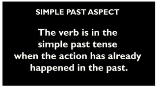 simple aspect of the Verb, powerpoint presentation | PPT