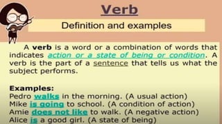 simple aspect of the Verb, powerpoint presentation | PPT