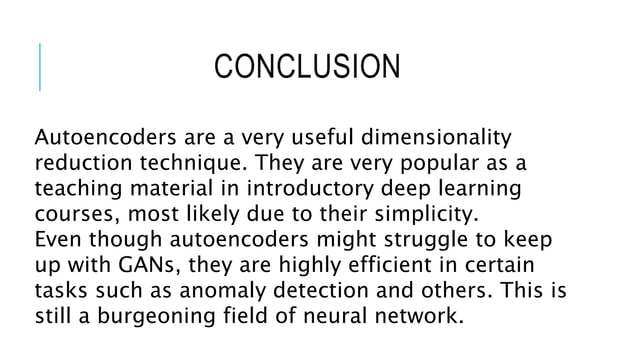 Simple auto encoder | PPTX | Artificial Intelligence | Technology ...