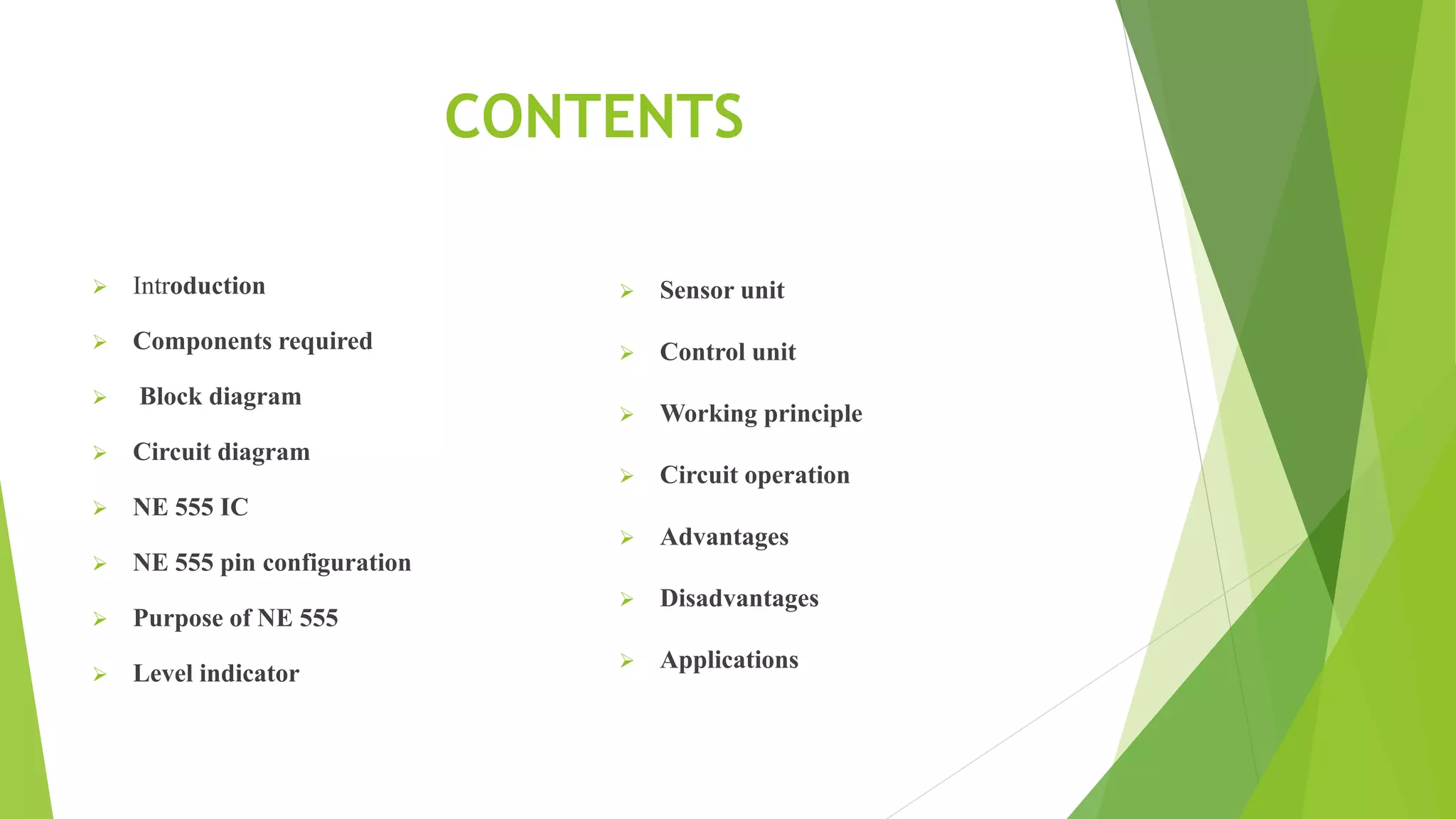 Simple automatic water leval controller | PPTX