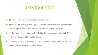 Simple automatic water leval controller | PPTX