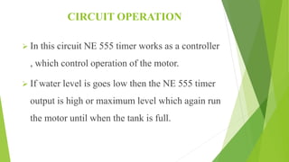 Simple automatic water leval controller | PPTX