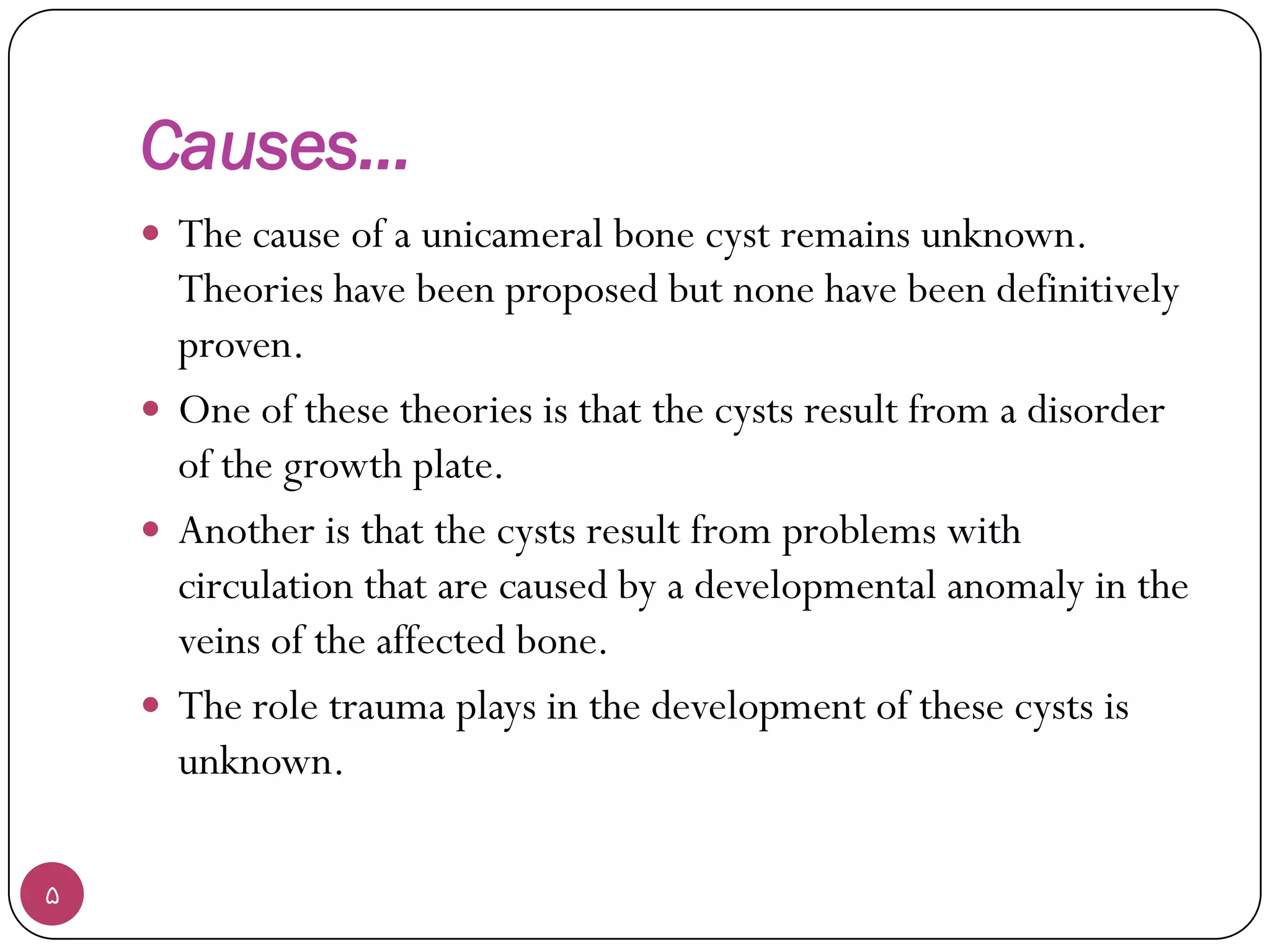 Simple bone cyst (unicameral) | PDF