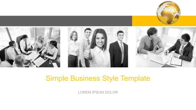 Simple business style template