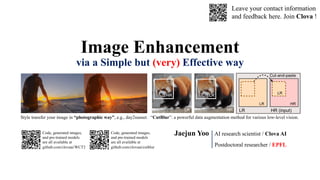 [CVPR2020] Simple but effective image enhancement techniques | PDF