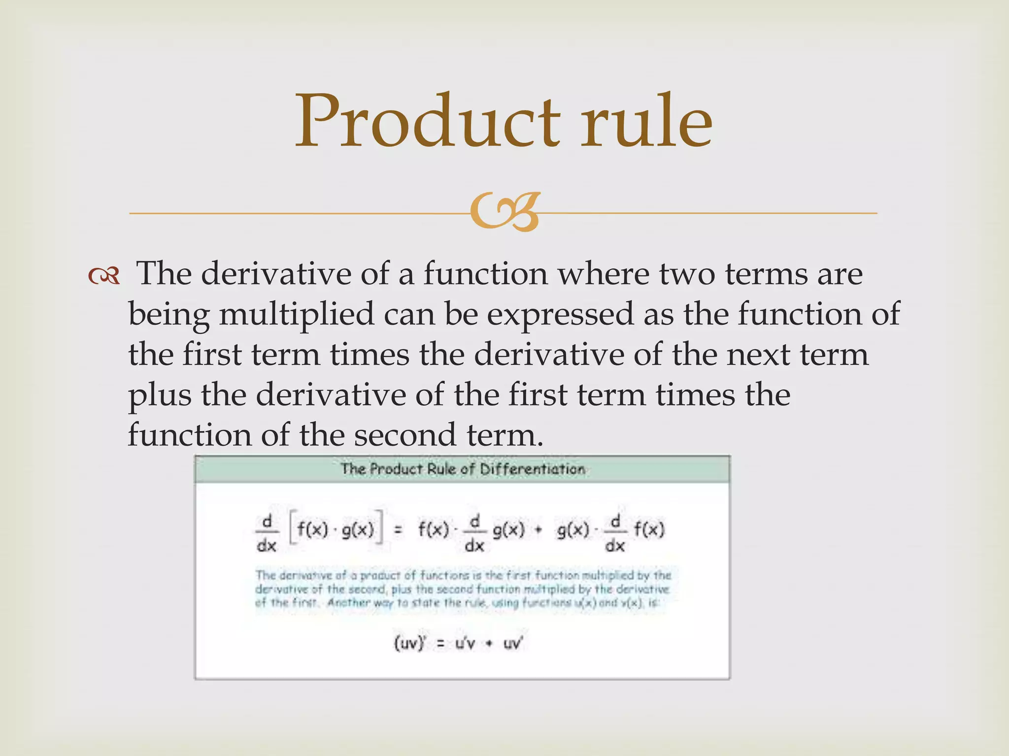 Simple calculus overview part 1 | PPTX