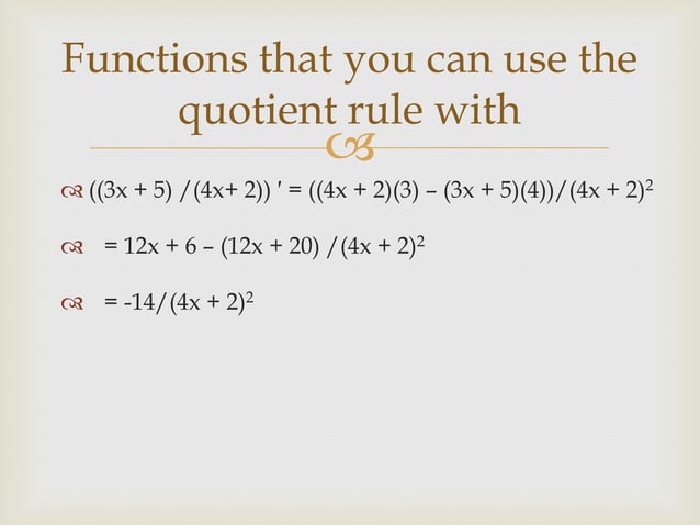 Simple calculus overview part 1 | PPTX | Physics | Science