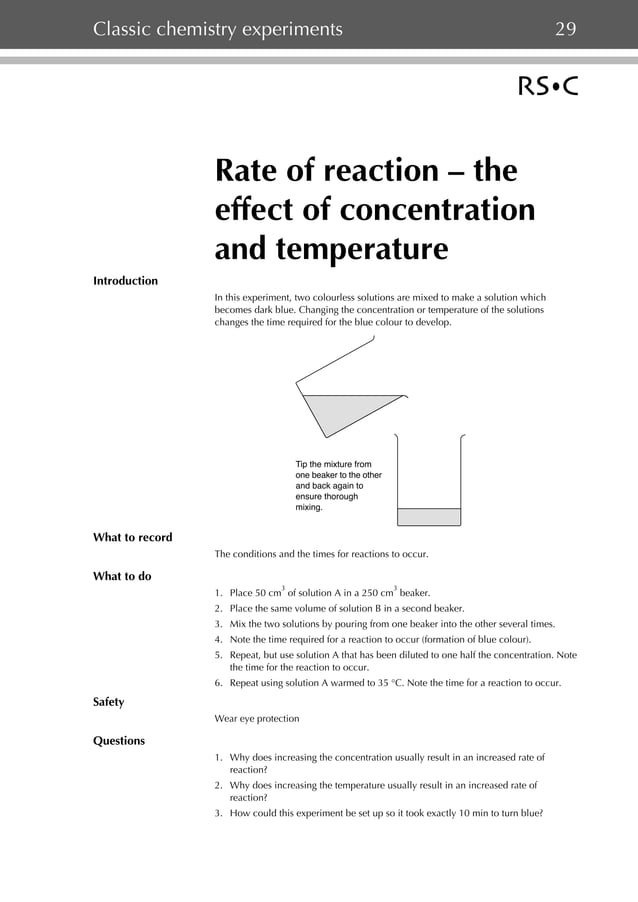 Simple Chemistry Experiments | PDF