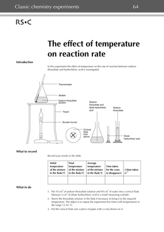 Simple Chemistry Experiments | PDF