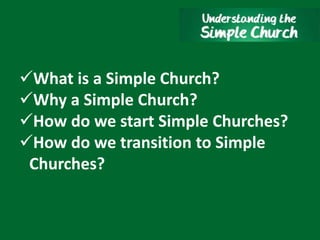 Simple church seminar | PPTX