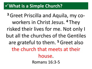 Simple church seminar | PPTX
