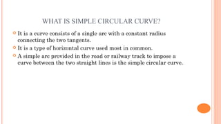 Simple circular curve | PPT