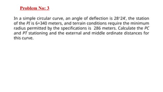 Simple Circular Curve and its uses in the fieldpptx | PPTX