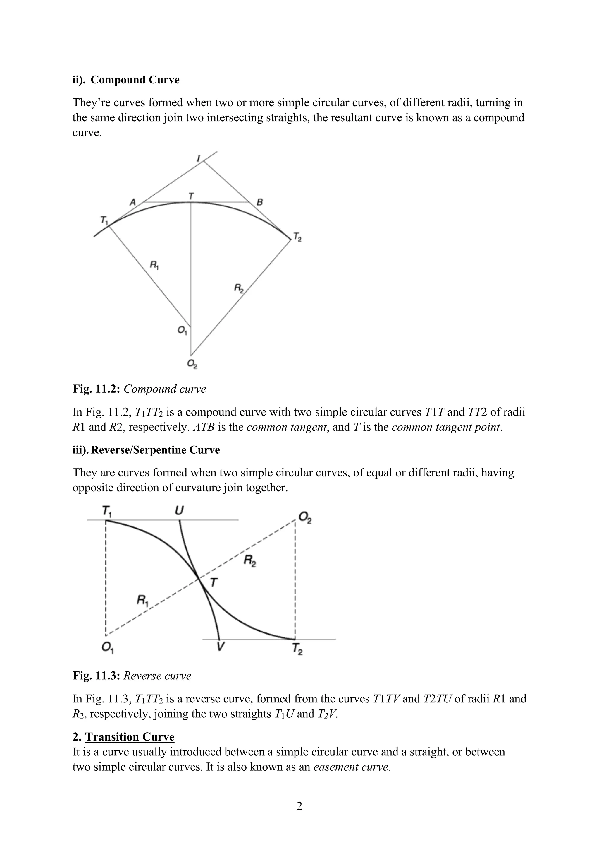 Simple Circular Curves for kenya-road-design-manual-for highway and ...