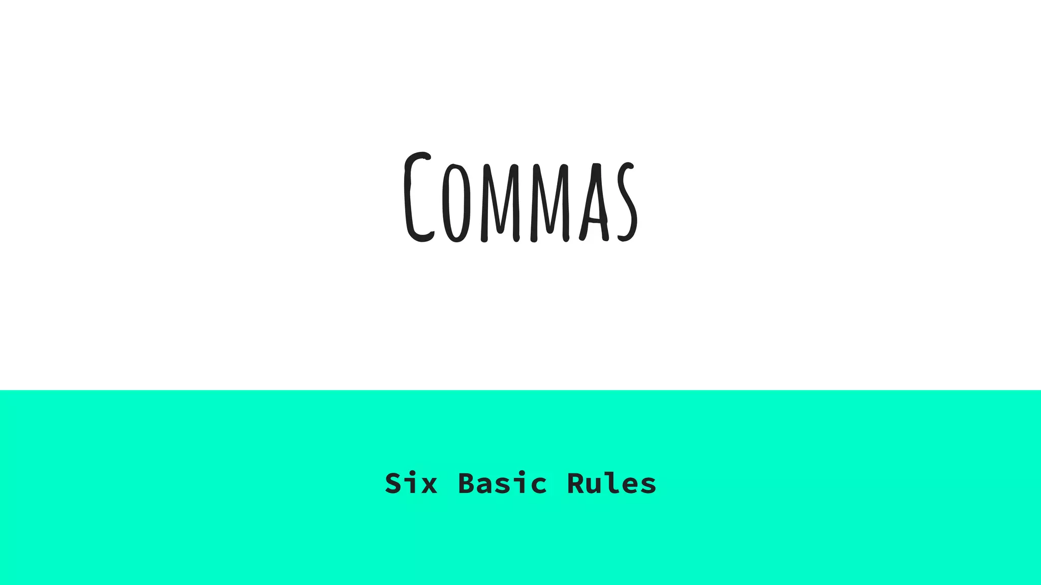 Simple Comma PPT 2018 | PPTX