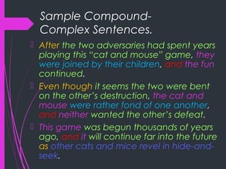 Complex Sentence Examples For Kids