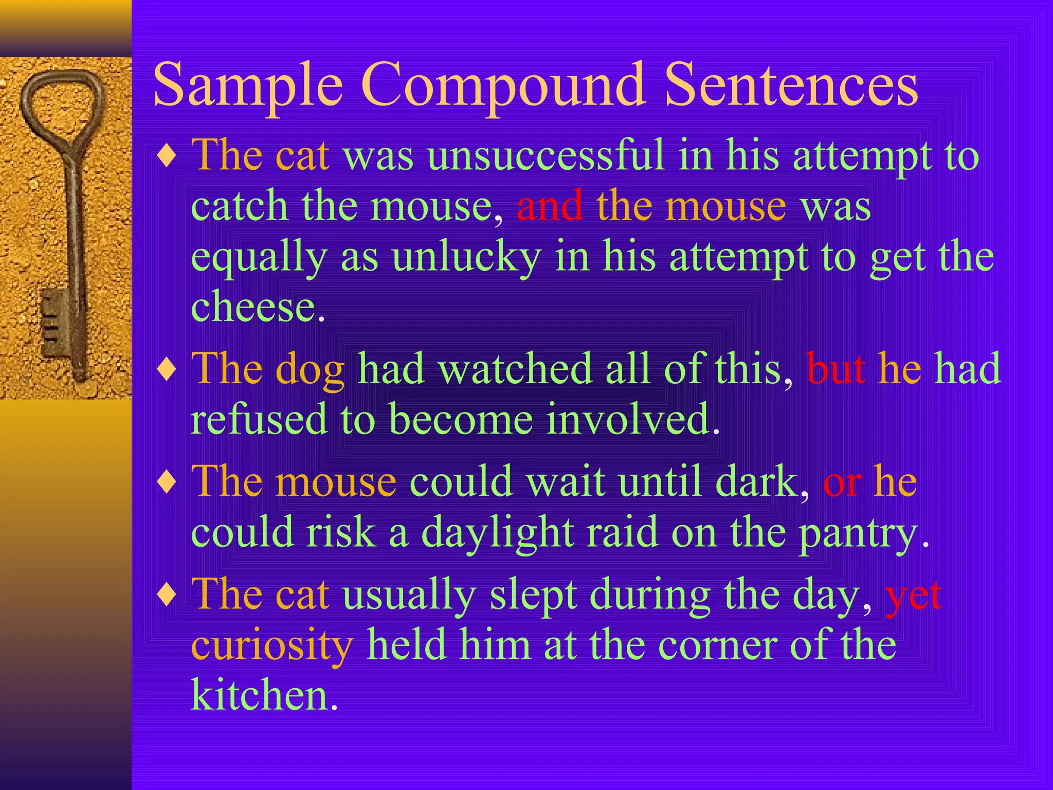 Simple, compound, and complex sentences | PPT