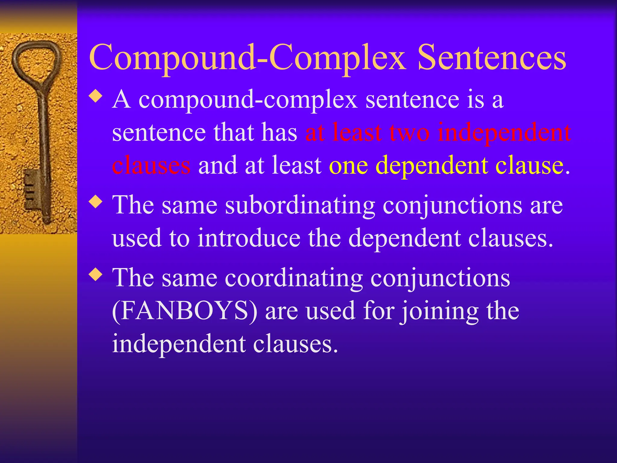 Simple Compound and Complex Sentences Powerpoint.ppt