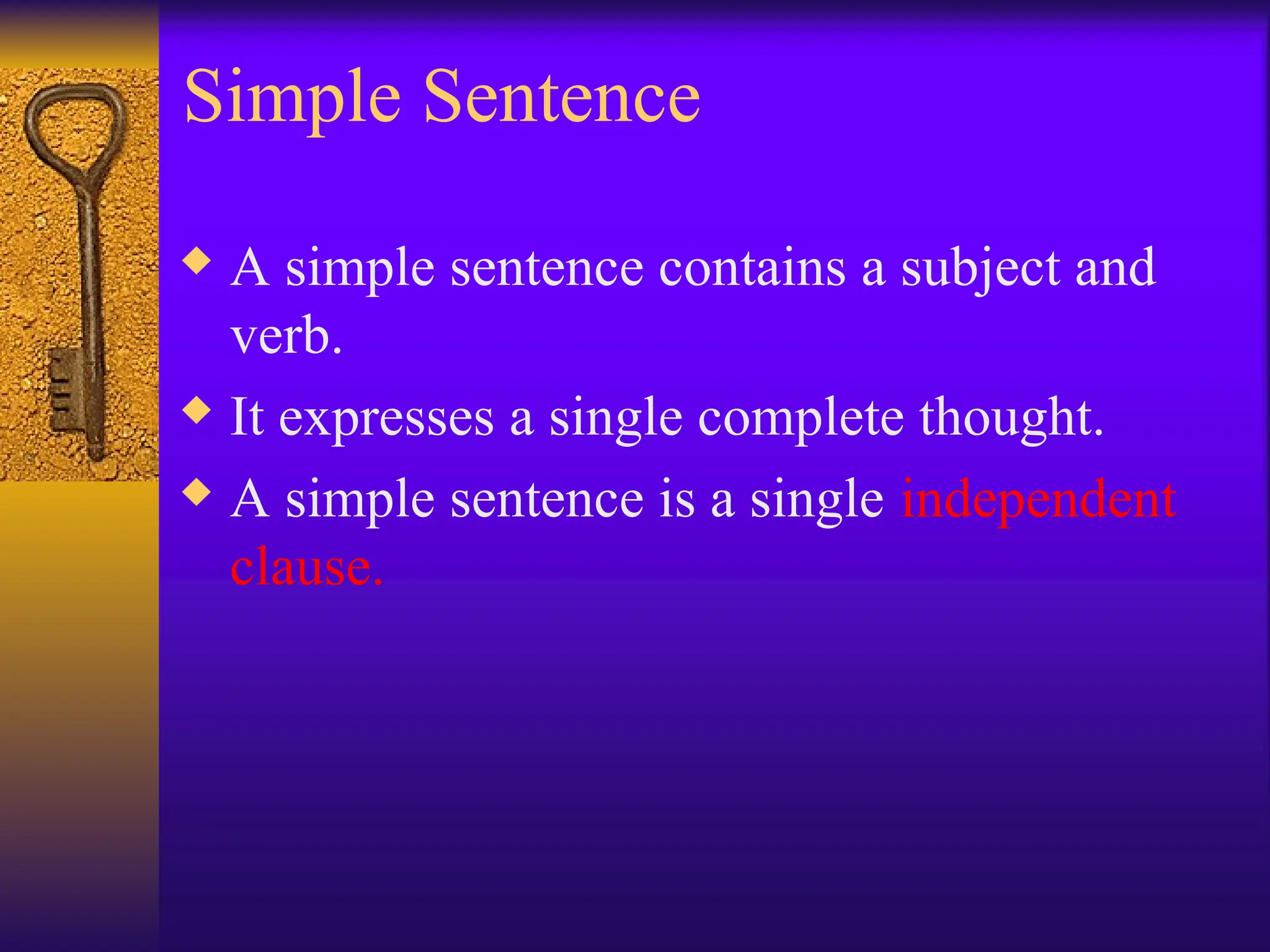 Simple Compound and Complex Sentences Powerpoint.ppt