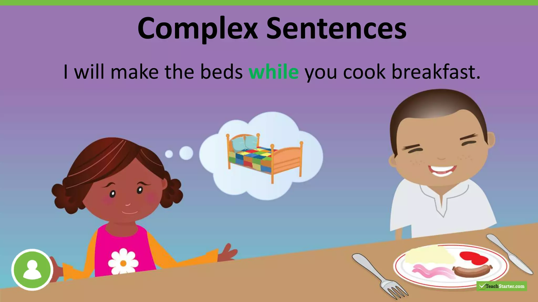 Simple & Compound Sentences PPT | POTX | Homework and Study | Education