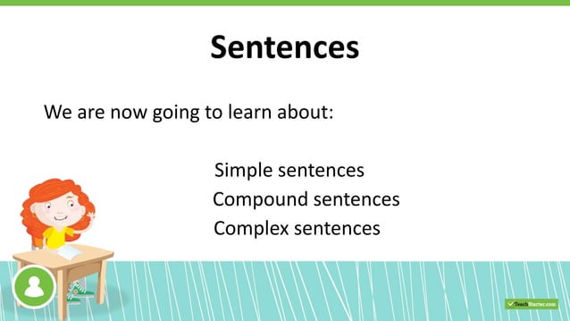 Simple & Compound Sentences PPT | POTX | Homework and Study | Education