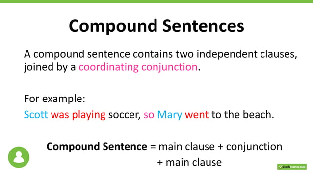 Simple & Compound Sentences PPT | POTX | Homework and Study | Education