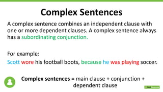 Simple & Compound Sentences PPT | PPT