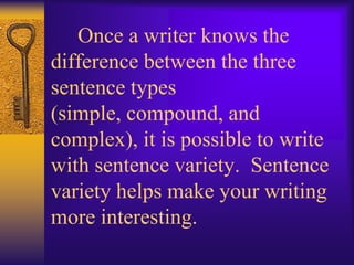 Simple compoundandcplexsentences | PPTX