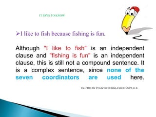 Simple, compound & complex sentences | PPTX