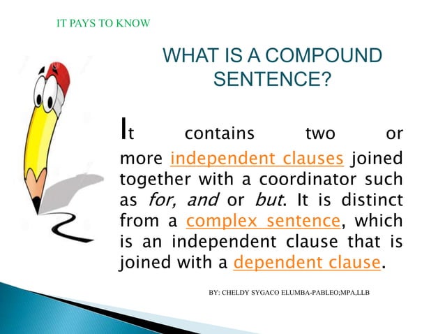 Simple, compound & complex sentences | PPTX | Law