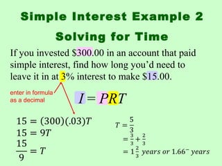Calculating Simple and Compound Interest | PPT | Stocks and Bonds ...
