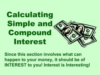 Calculating Simple and Compound Interest | PPT