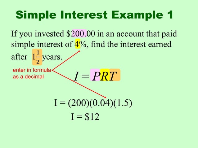 Calculating Simple and Compound Interest
