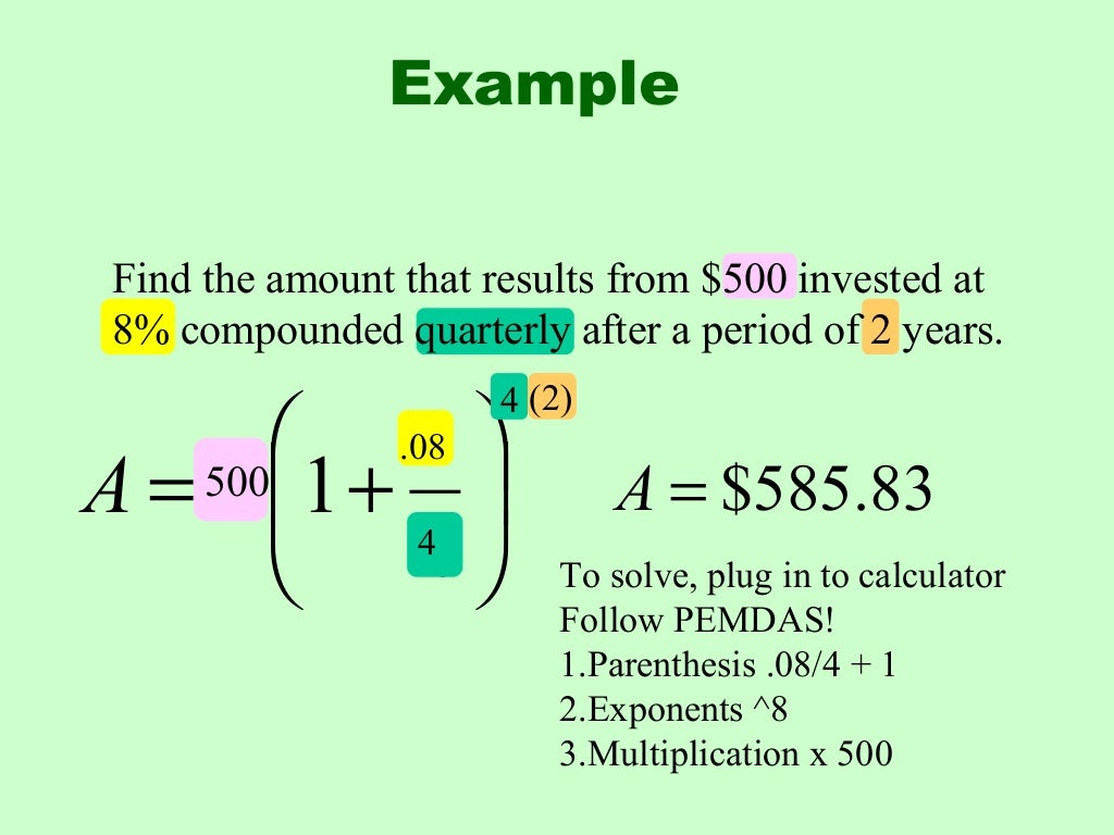 Calculating Simple and Compound Interest