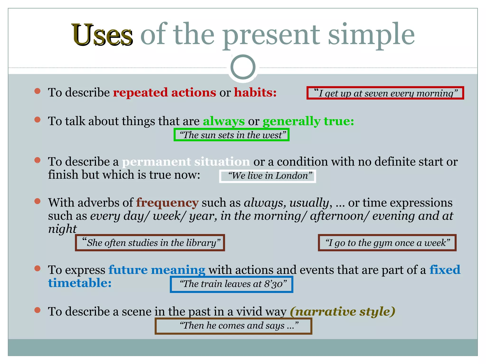Simple vs continuos present intermediate level | PPT