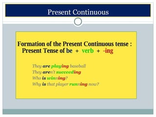 Simple&Continuos Present Intermediate Level | PPS | Digital Audio | Computer Software and ...