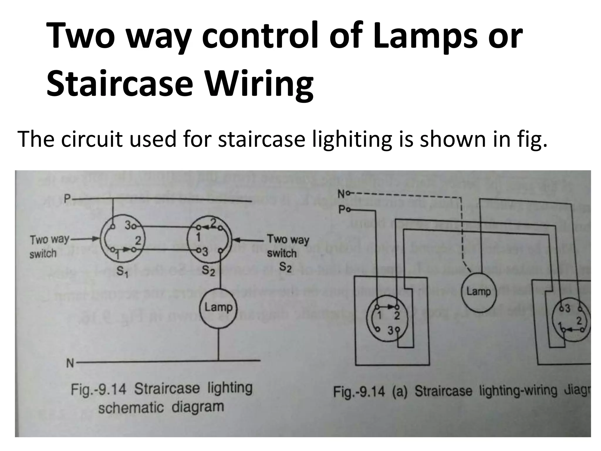 Simple control circuits in domestic installations,ppt,eee | PPTX