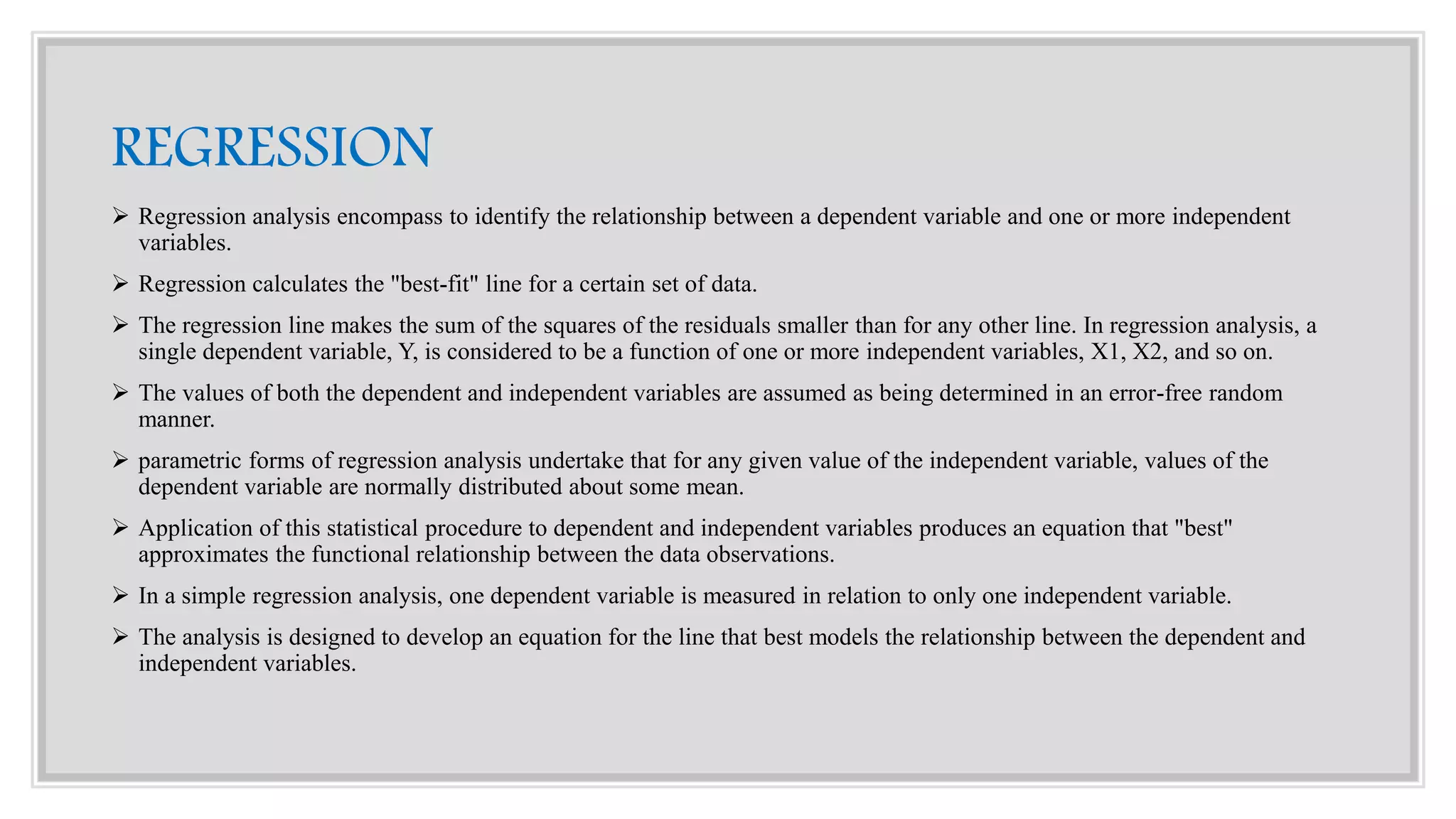 Simple correlation & Regression analysis | PPT Simple correlation & Regression analysis | PPT