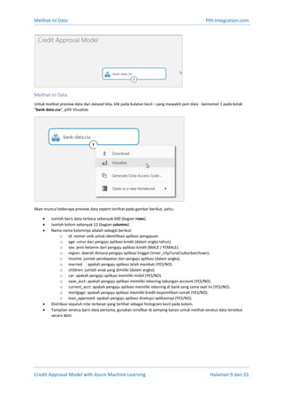 Simple credit approval model using decision tree in azure machine ...