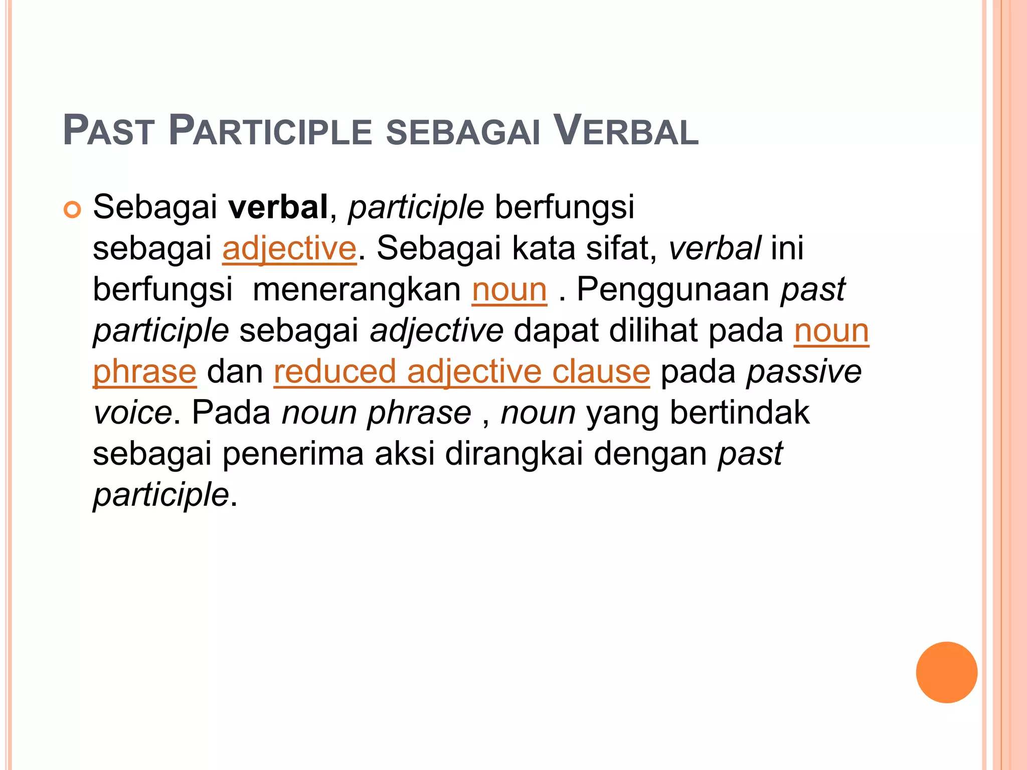 Simple dan past participle | PPTX