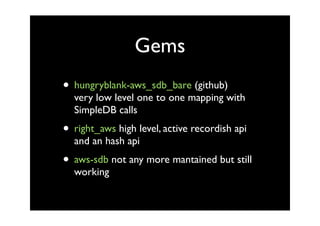 SimpleDb, an introduction | PPT