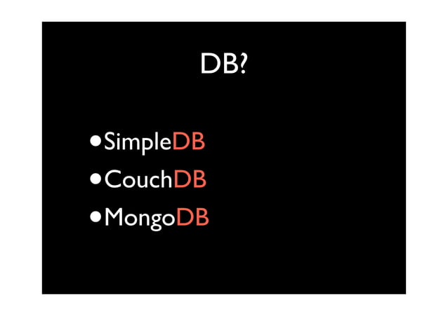 SimpleDb, an introduction | PPT