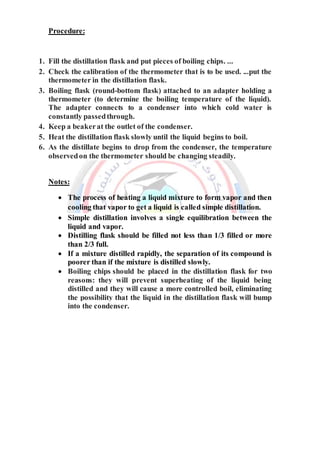 Simple Distillation Process