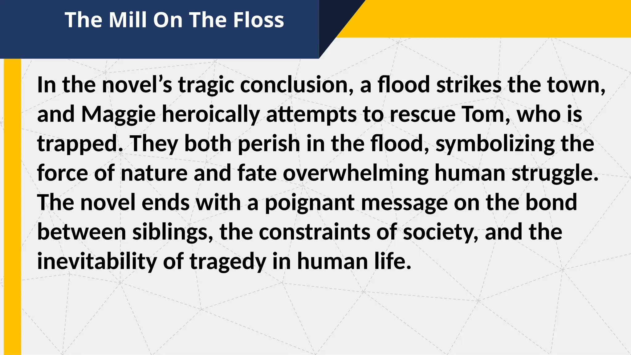 The Mill On The Floss By George Eliot... | PPT