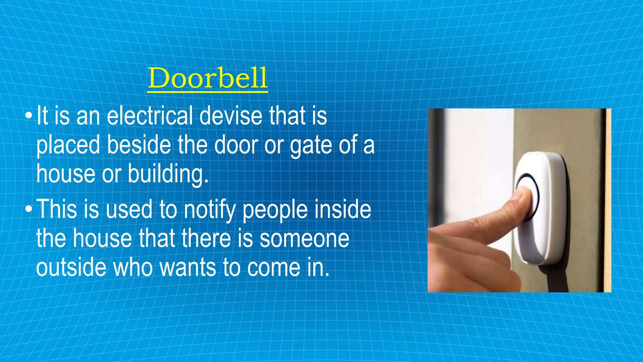 Simple electrical gadgets | PPTX