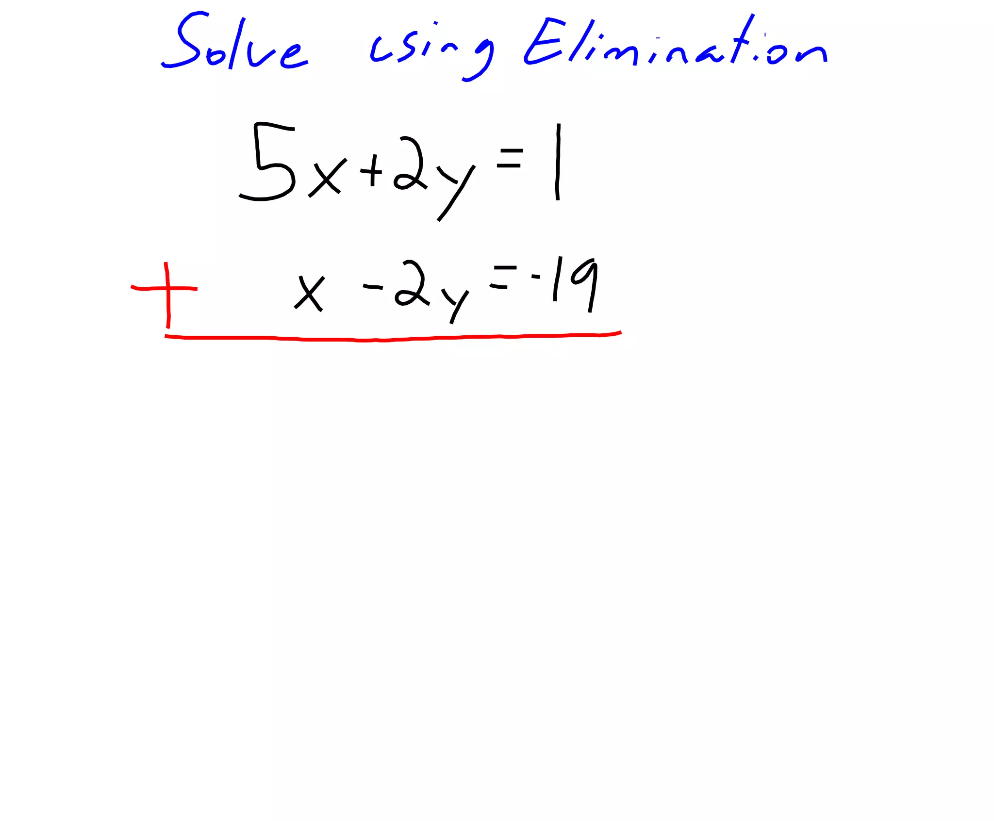 Simple elimination example slides | PPTX